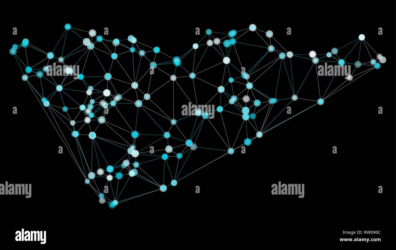 Triangles shapes and lines technology science vector futuristic pattern ...