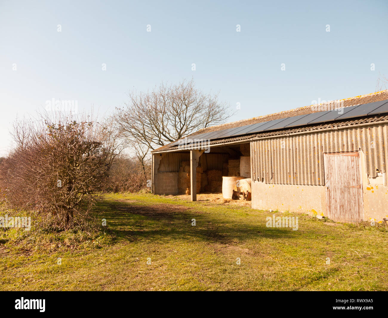 Beautiful countryside Dedham water scene outside nature landscape space ...