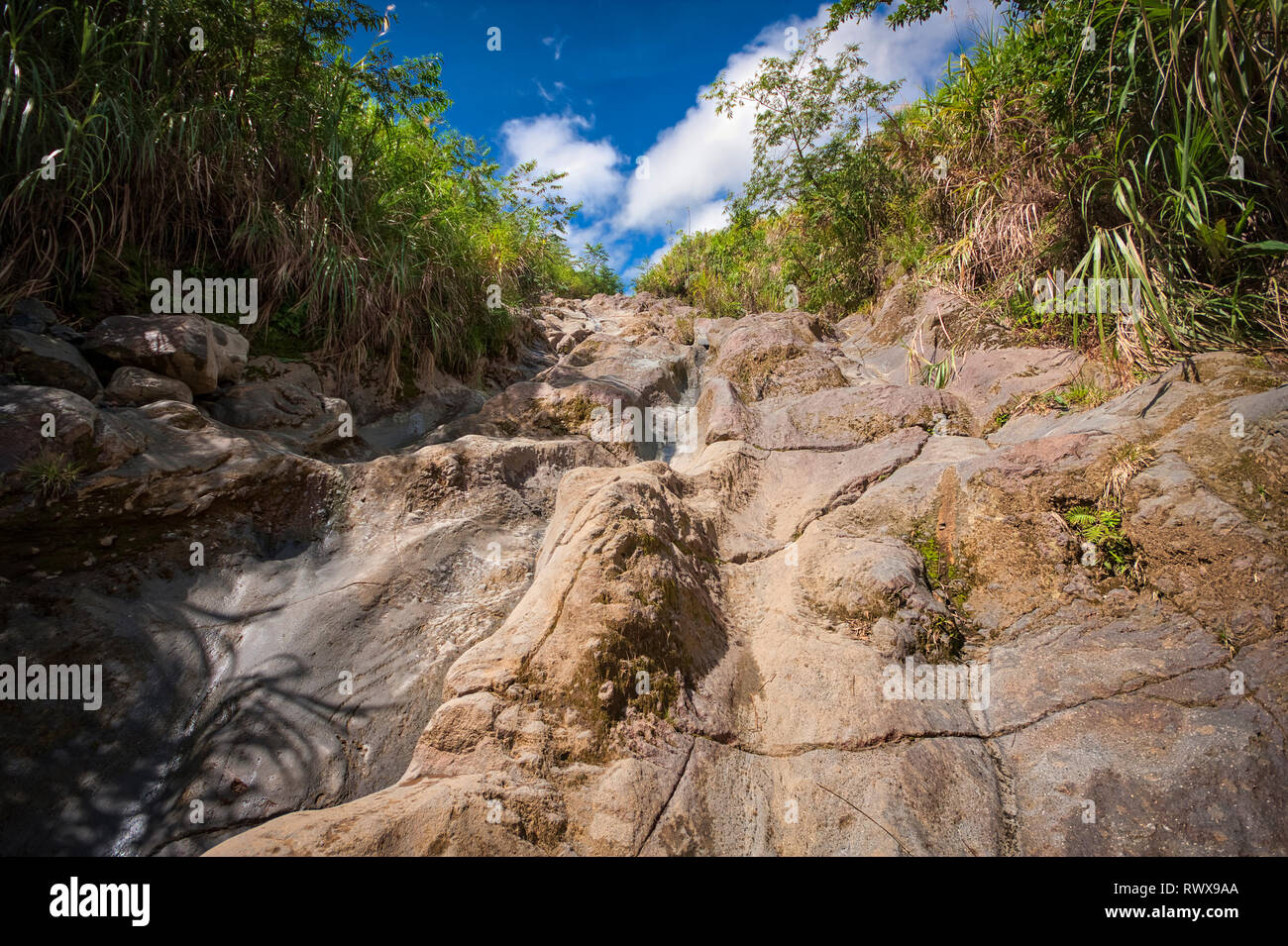 Mount Lokon, together with Mount Empung, is a twin volcano in the ...