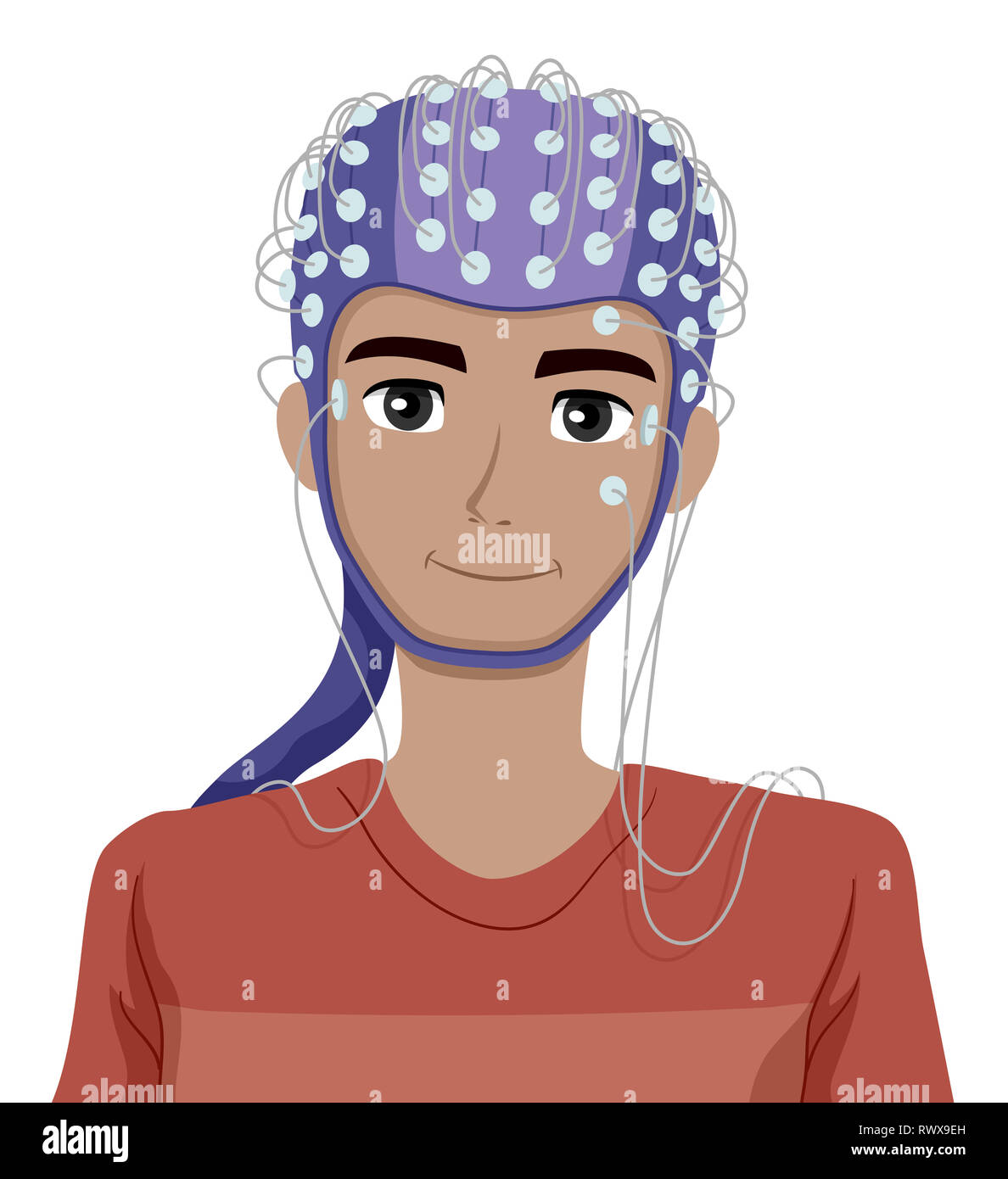 Eeg Cap Drawing Eeg Cap Drawing