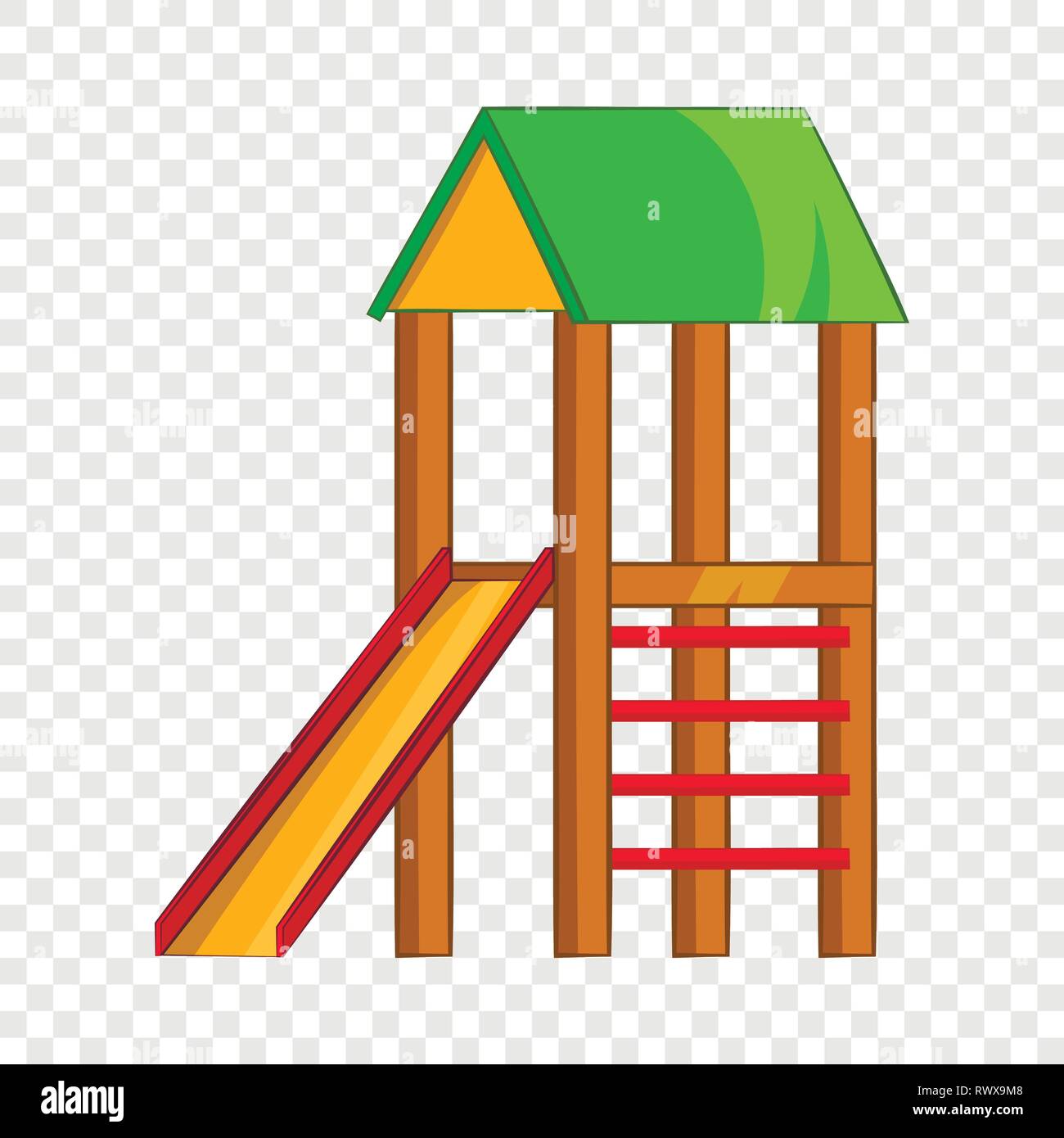Slide house icon, cartoon style Stock Vector Image & Art - Alamy