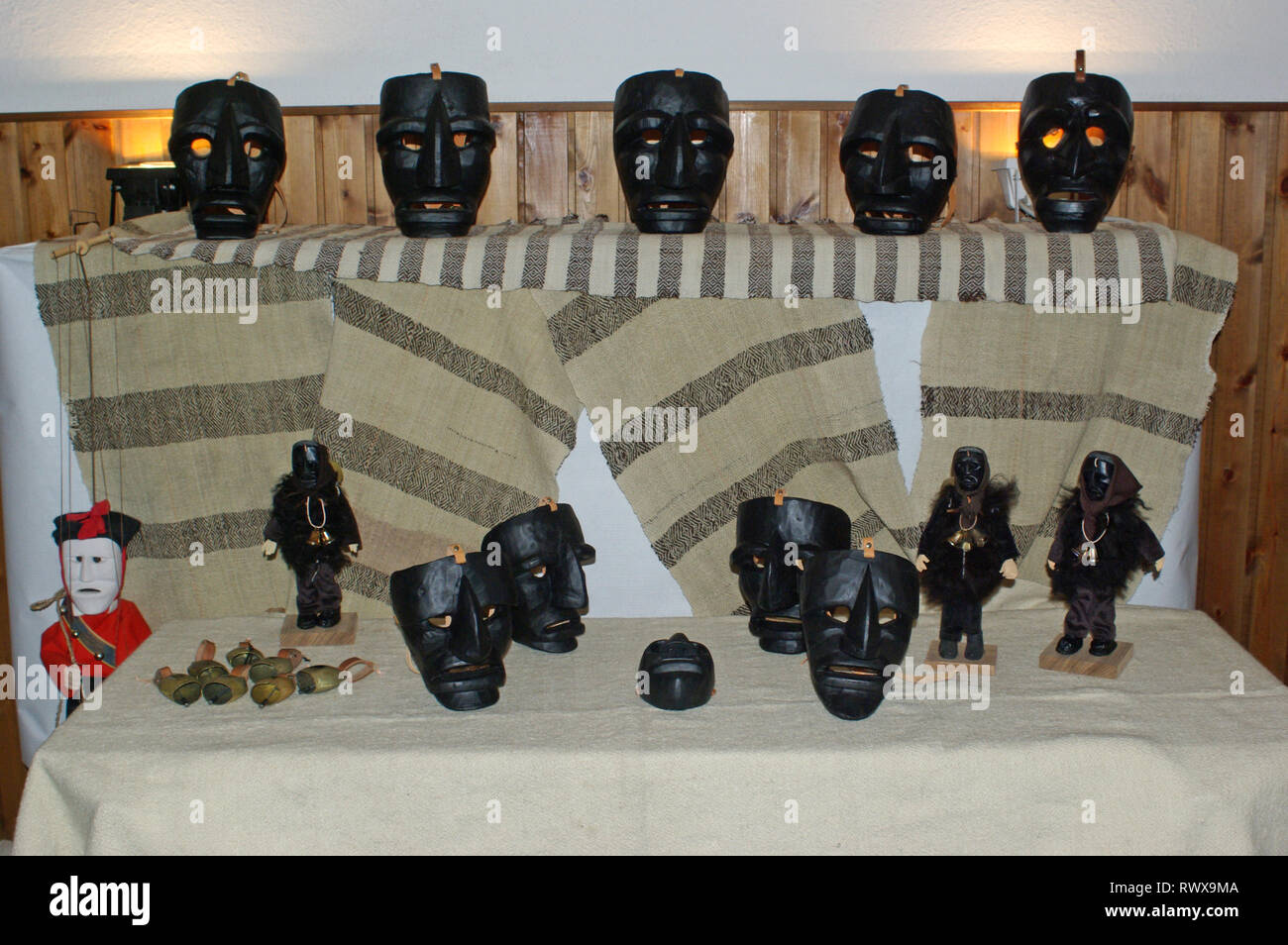 Mamoiada, Sardinia, Italy. Mammuthones traditional carnival Stock Photo ...