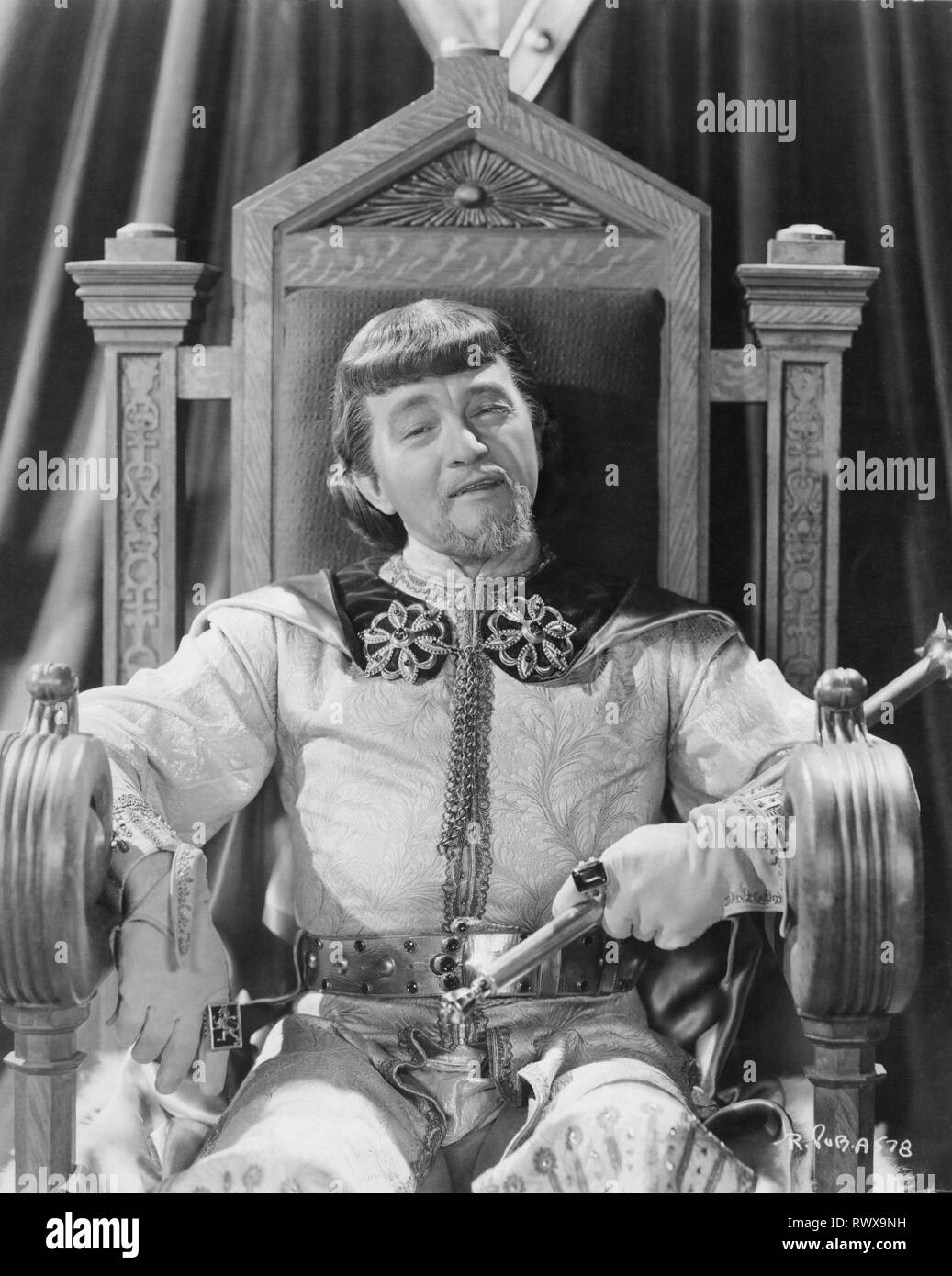 Claude Rains as Prince John THE ADVENTURES OF ROBIN HOOD 1938 directors Michael Curtiz William ...