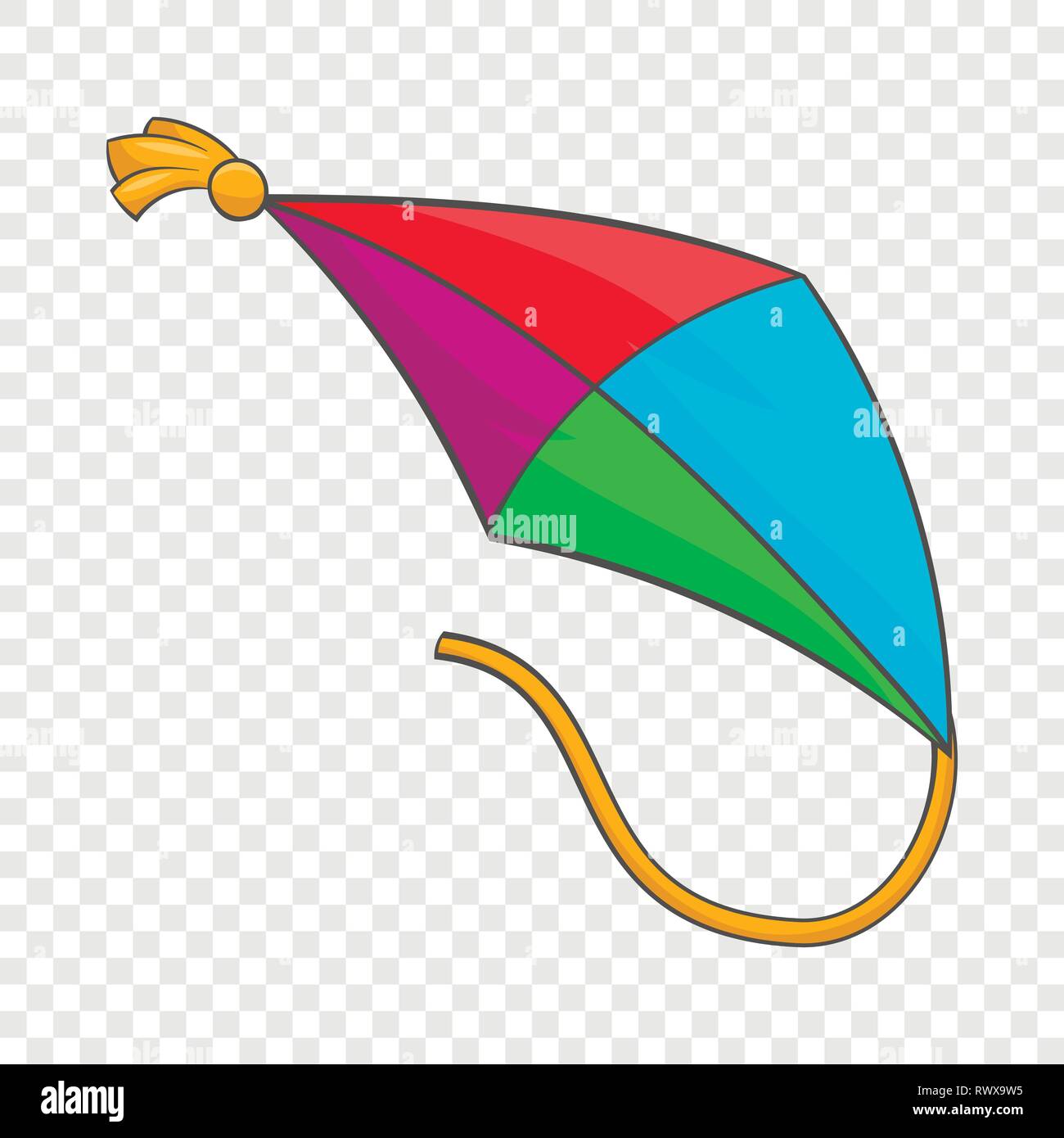 Kite icon, cartoon style Stock Vector Image & Art - Alamy