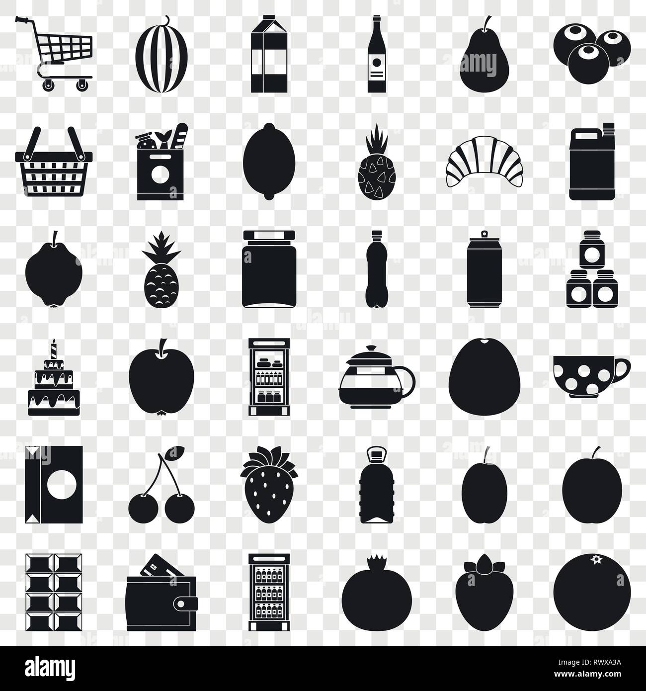 Beverage icons set, simple style Stock Vector Image & Art - Alamy