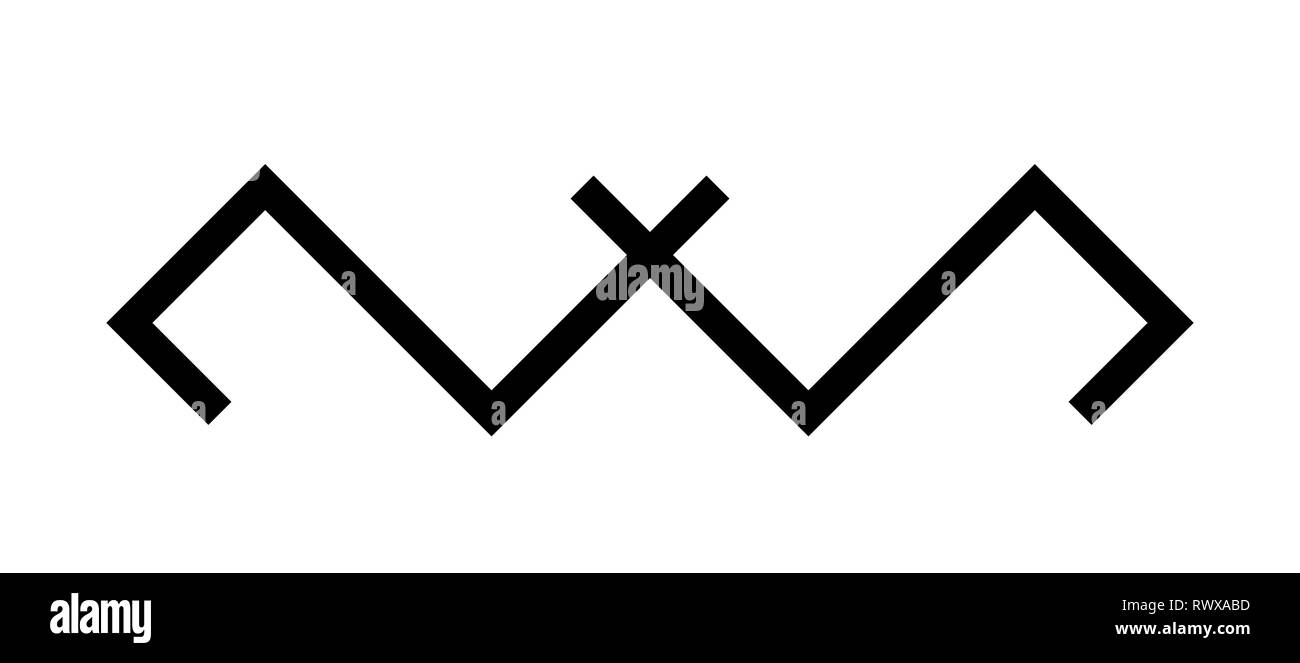 Ethnic baltic Hidden cross ornamental symbol. Vector illustration Stock ...