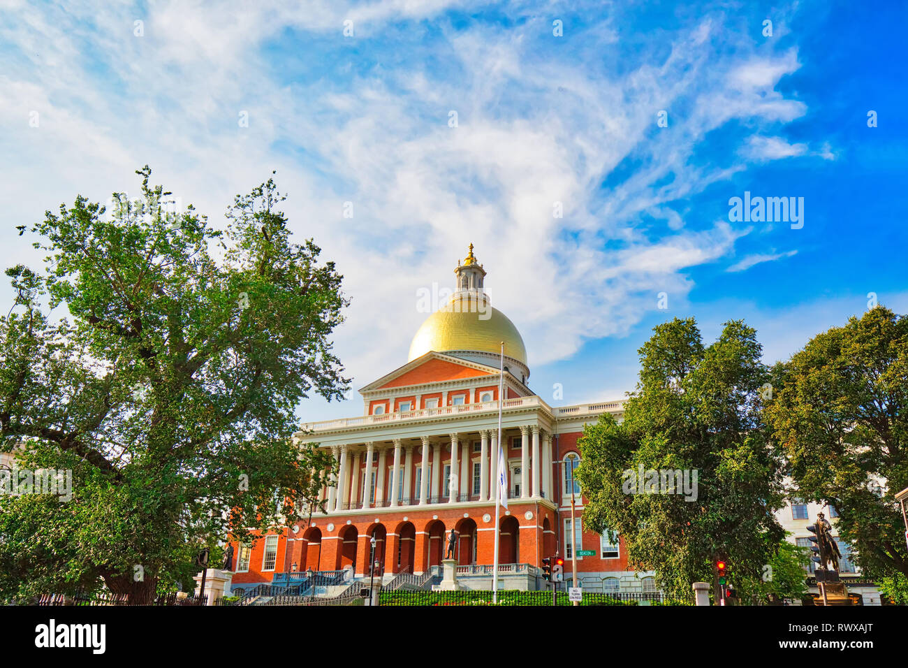 Massachusetts State House, a landmark attraction frequently visited by ...