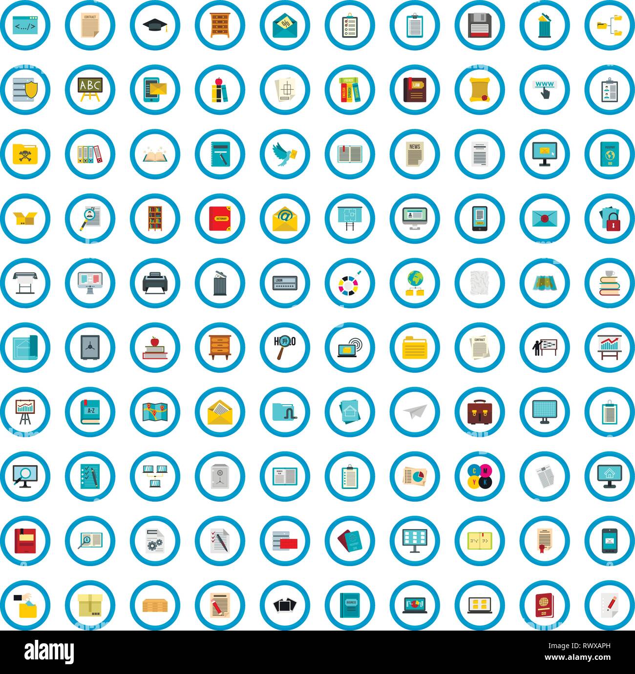 100 icons interest Stock Vector Images - Alamy
