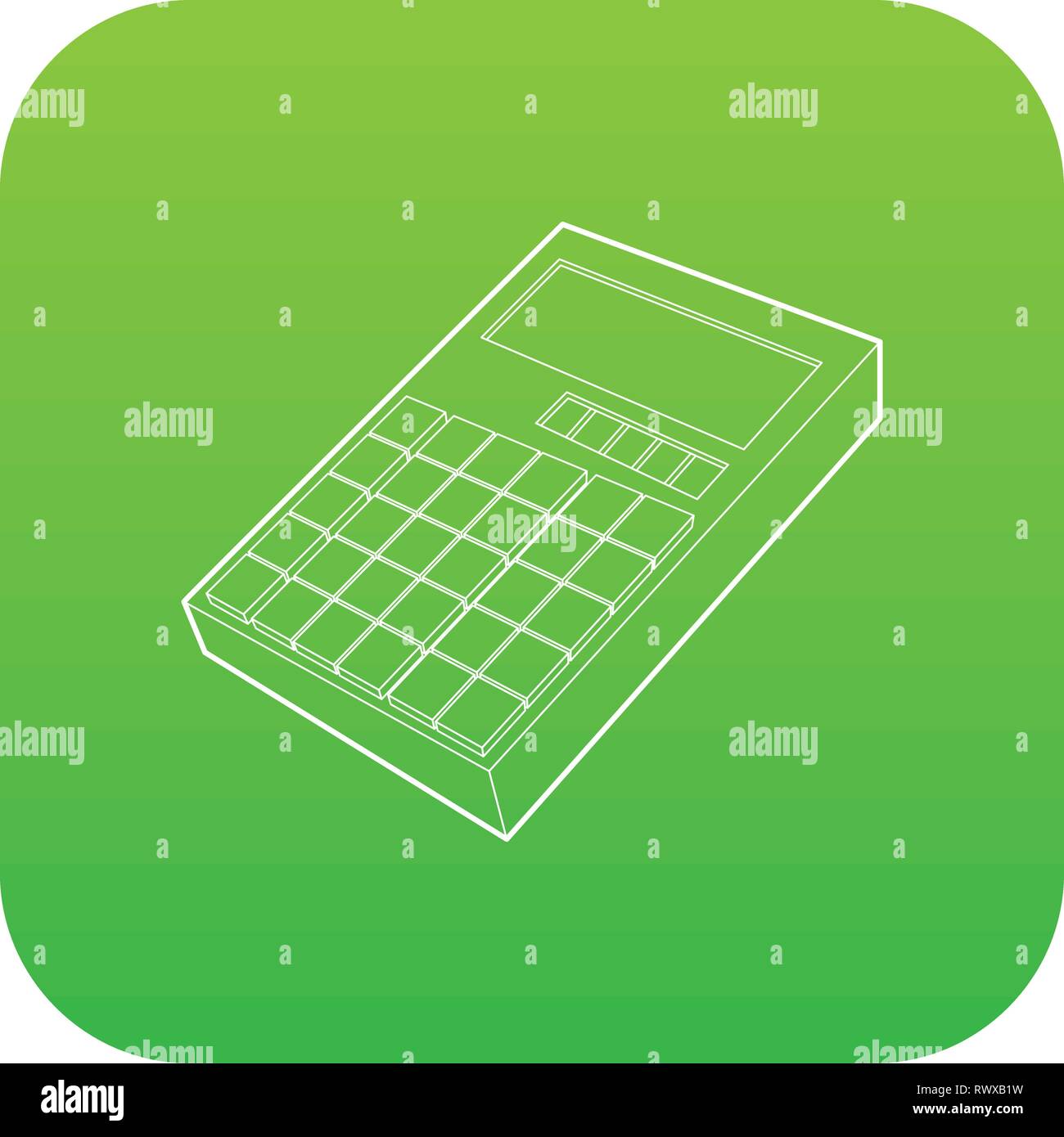 Calculator icon, outline style Stock Vector Image & Art - Alamy