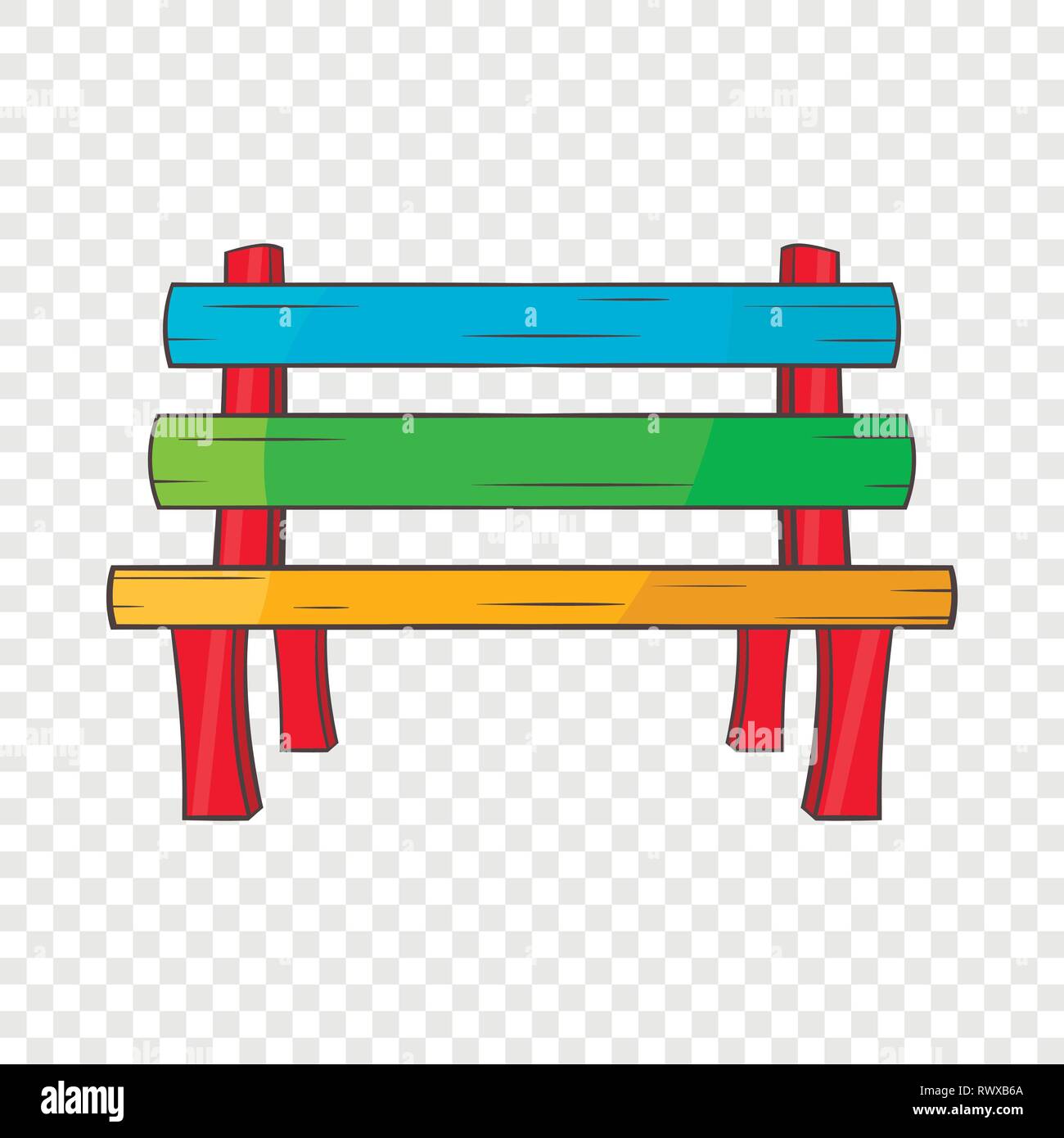 Bench icon, cartoon style Stock Vector Image & Art - Alamy
