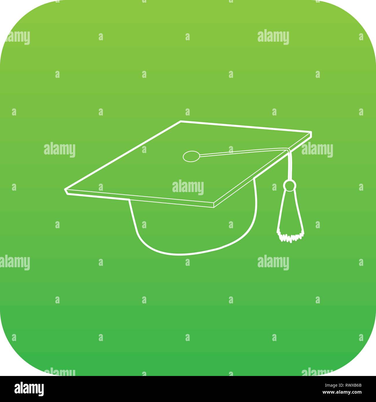 Hat student icon, outline style Stock Vector Image & Art - Alamy