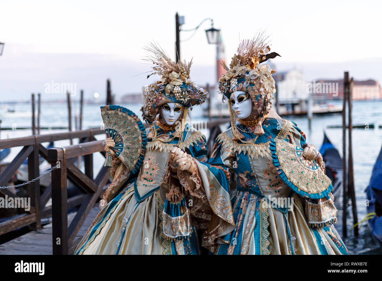 Venice, Italy, Carnival of Venice, beautiful mask at Piazza San Marco ...