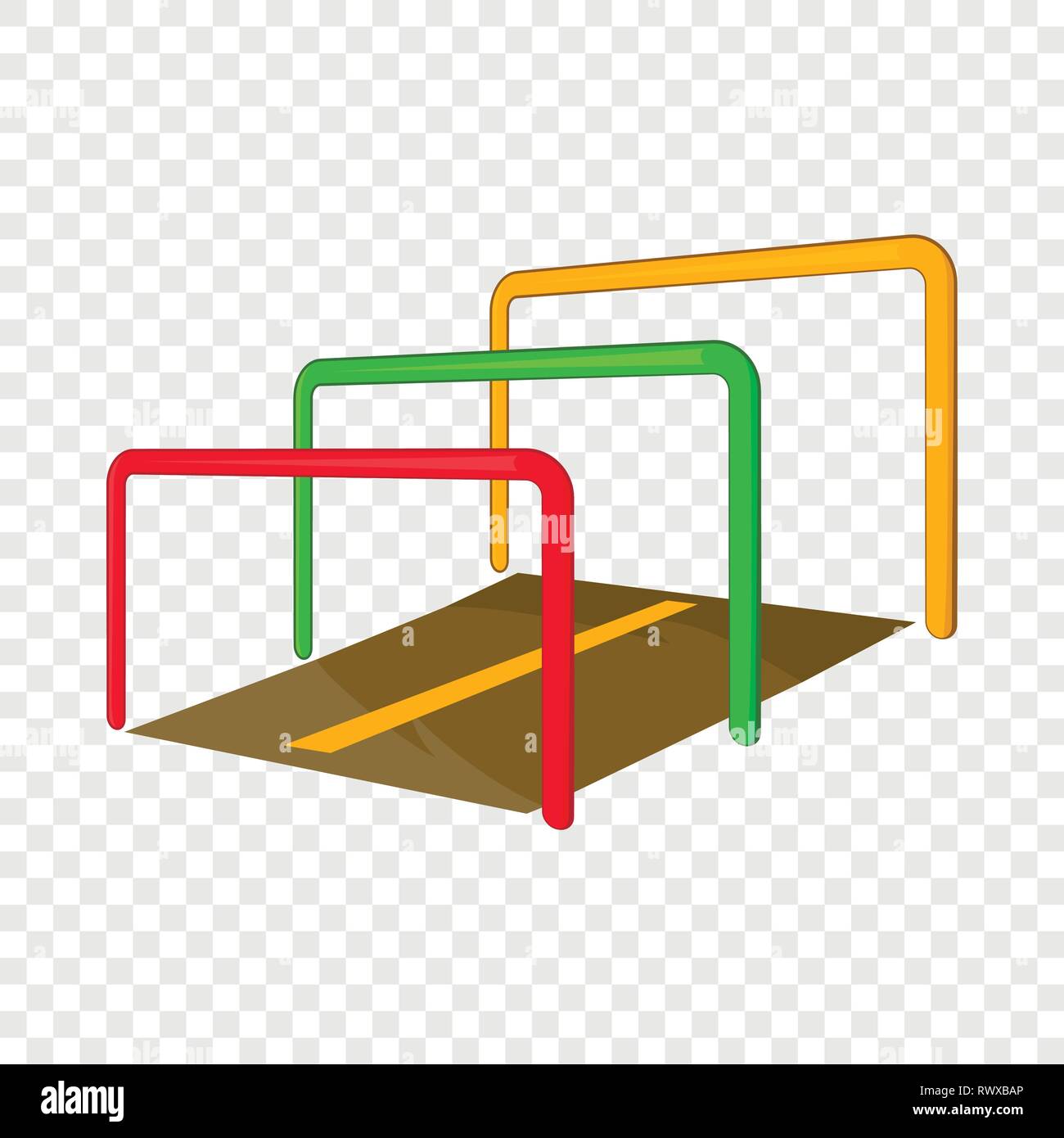 Running with obstacles icon, cartoon style Stock Vector Image & Art - Alamy