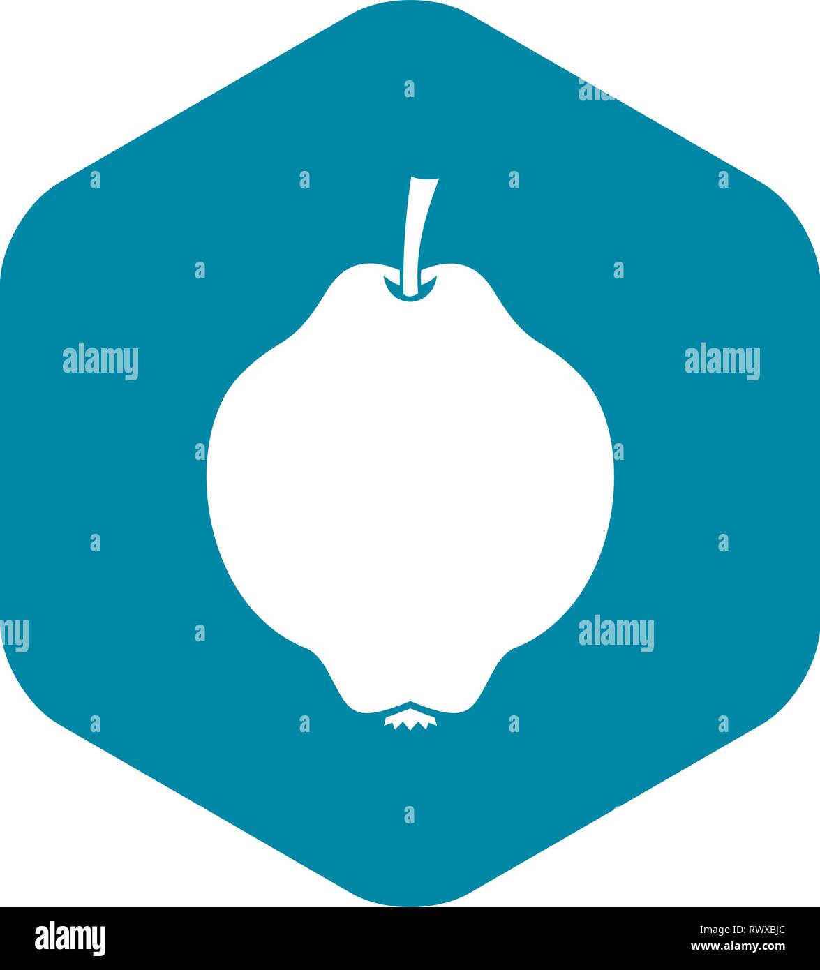 Quince fruit icon, simple style Stock Vector Image & Art - Alamy