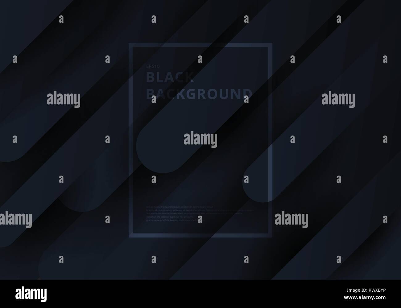 Black diagonal geometric dynamic shapes rounded composition on dark ...