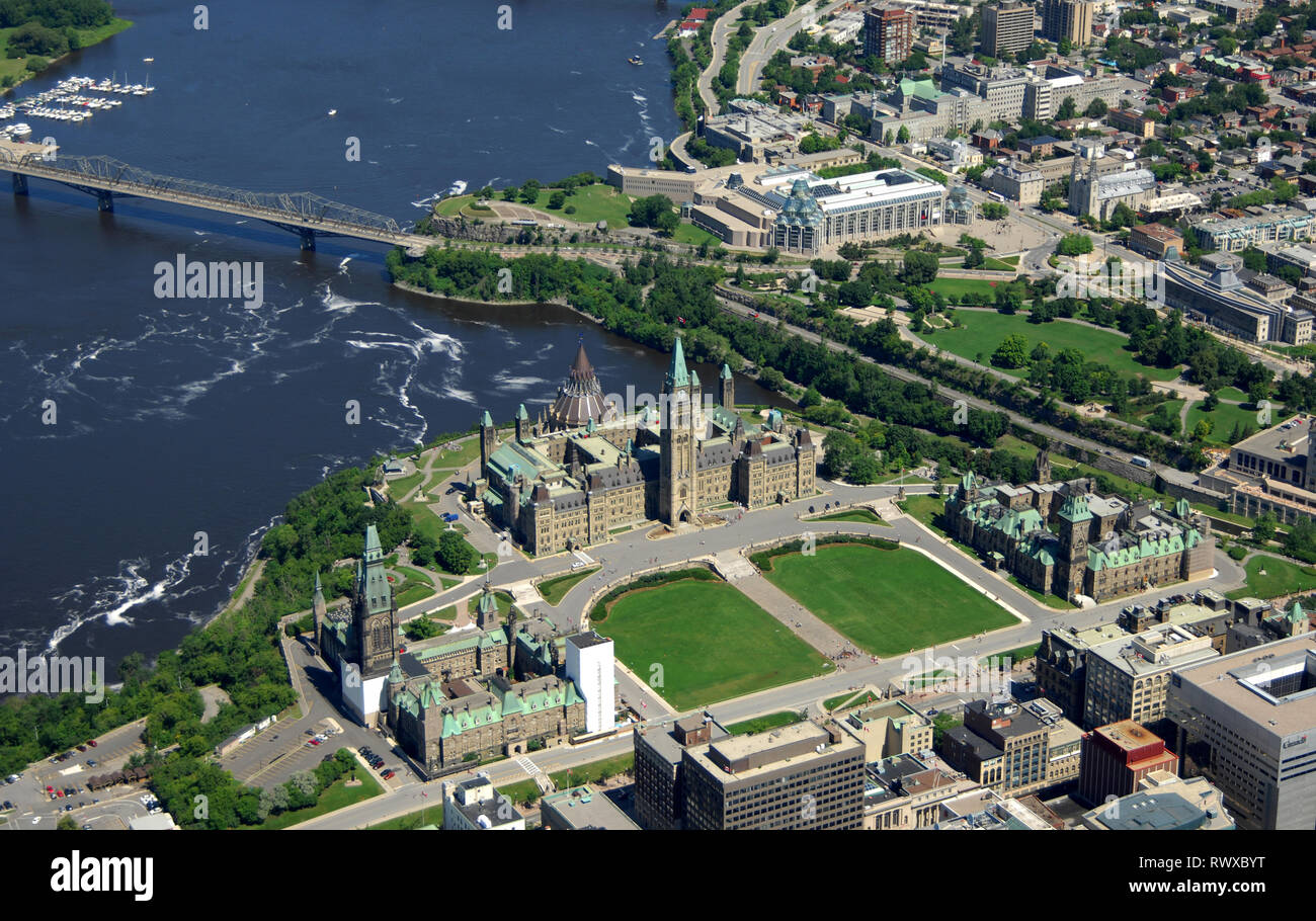 aerial, Parliament Hill,, Ottawa, Ontario Stock Photo - Alamy