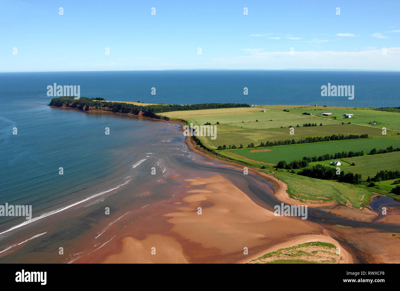 aerial, Howe Point, PEI Stock Photo - Alamy