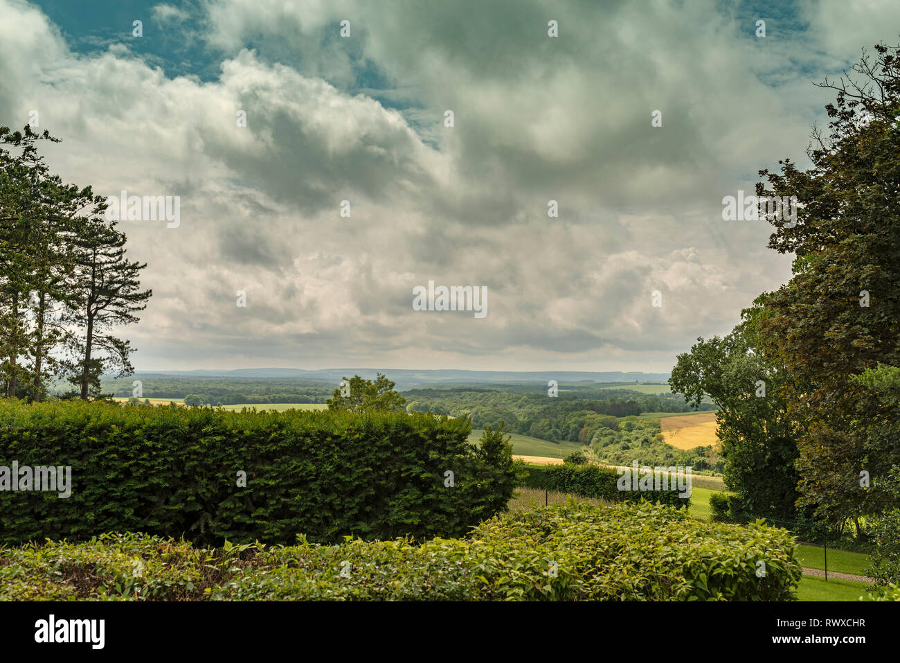 View from Charles De Gaulle House, Colombey Les Deux Eglises Stock ...