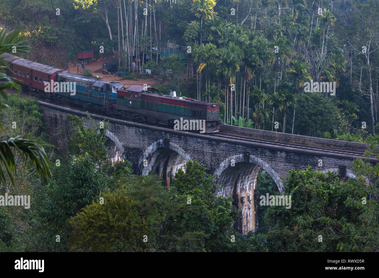 Famous Demodara Nine Arch Bridge. Ella, Sri Lanka Stock Photo - Alamy