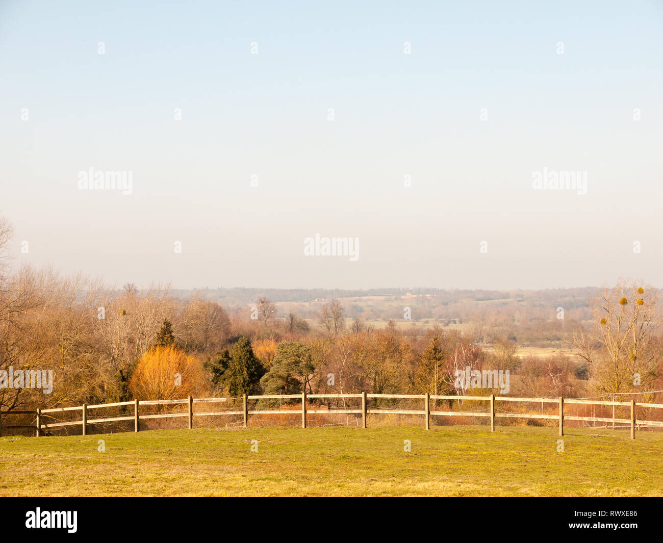 Beautiful countryside Dedham water scene outside nature landscape space ...