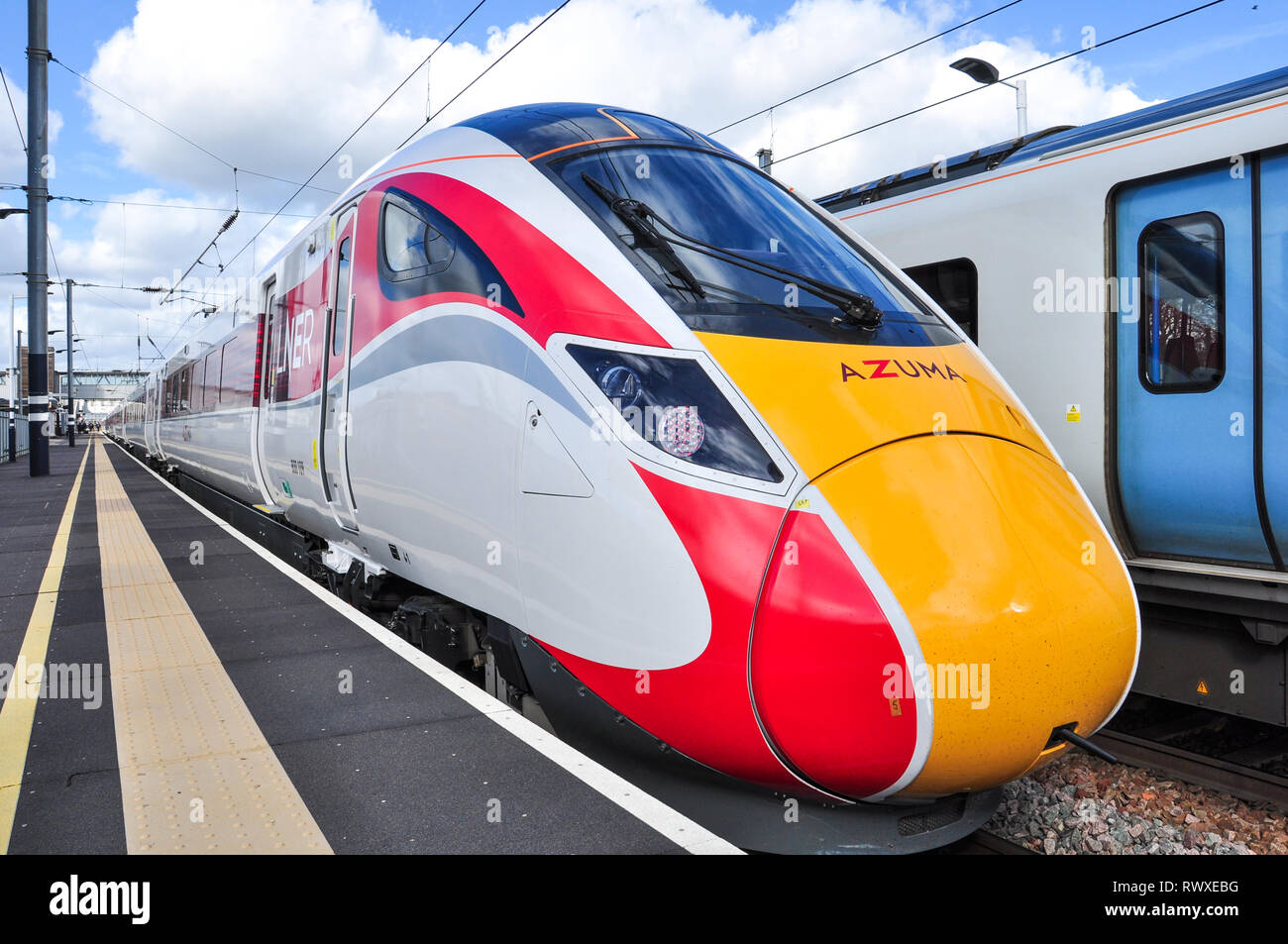 Futuristic azuma trains hi-res stock photography and images - Alamy