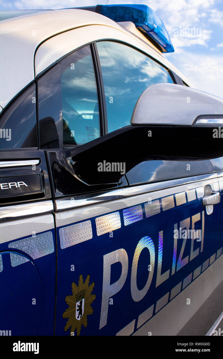 german police car berlin Stock Photo - Alamy