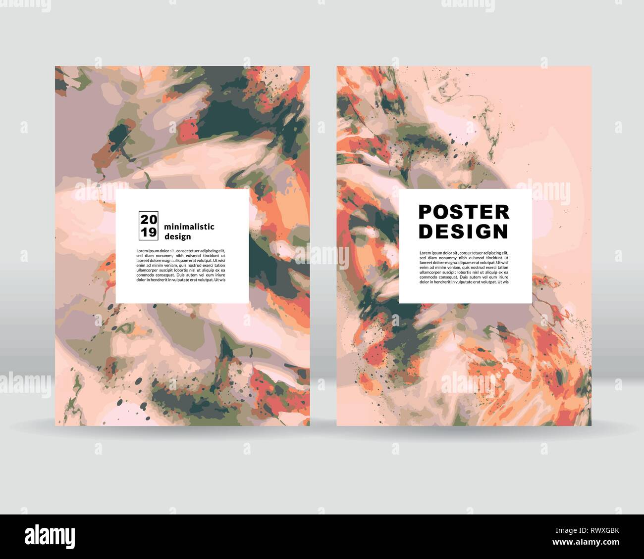 Abstract poster background. It can be used for web and print Stock ...