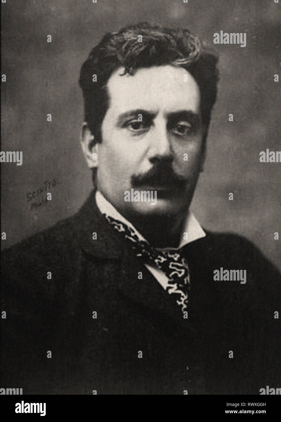 Photographic portrait of Puccini Stock Photo - Alamy