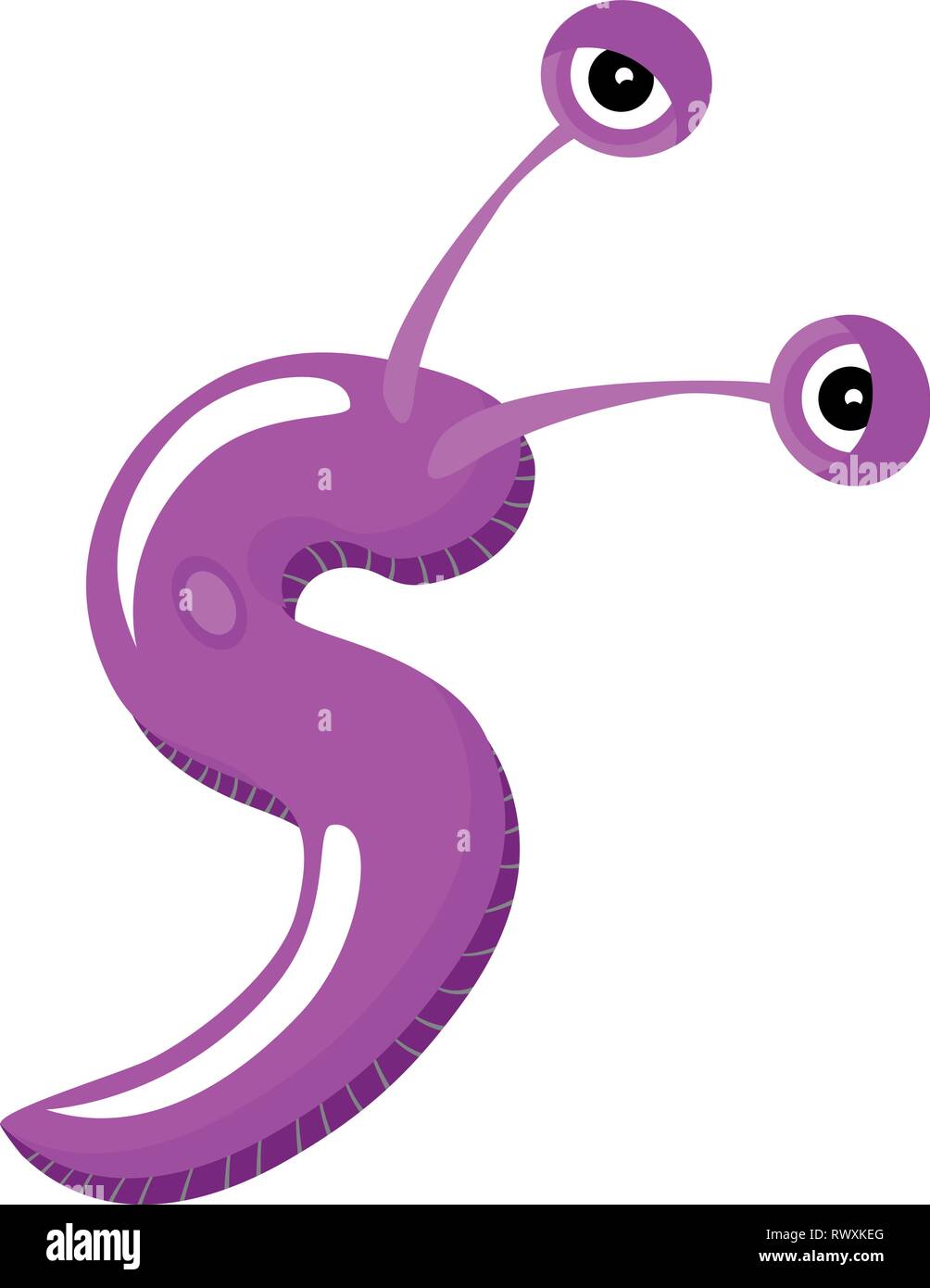 Sad Slug Cartoon Vector Illustration Stock Vector Image & Art - Alamy