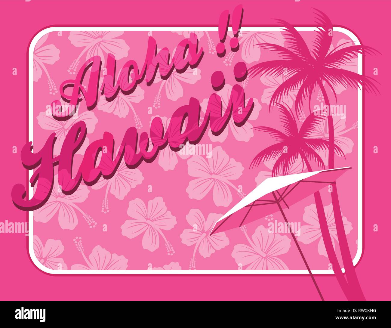 Hawai beach Stock Vector Images - Alamy