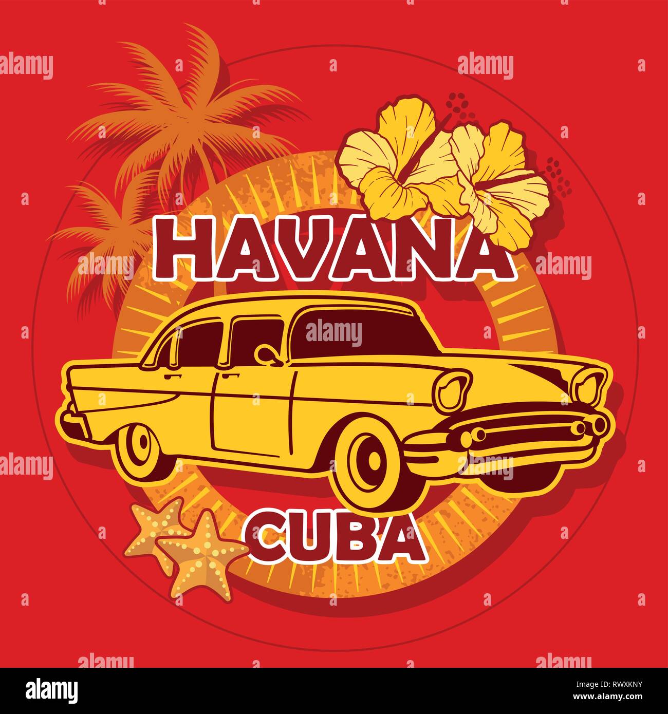 Retro posters cars Stock Vector Images - Alamy