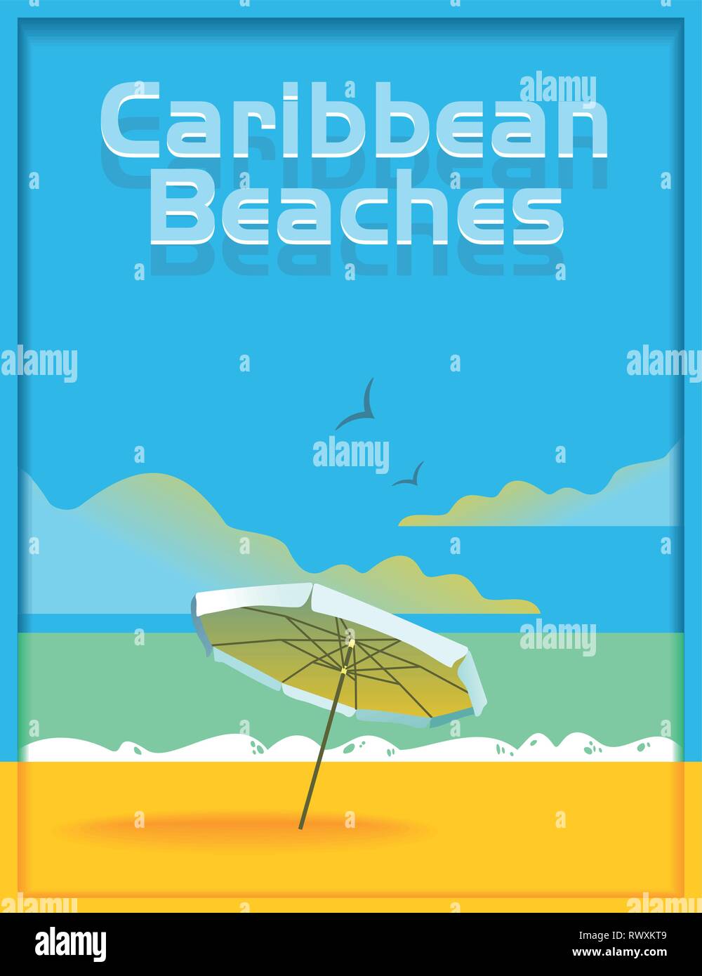 Landscape beaches Stock Vector Images - Alamy