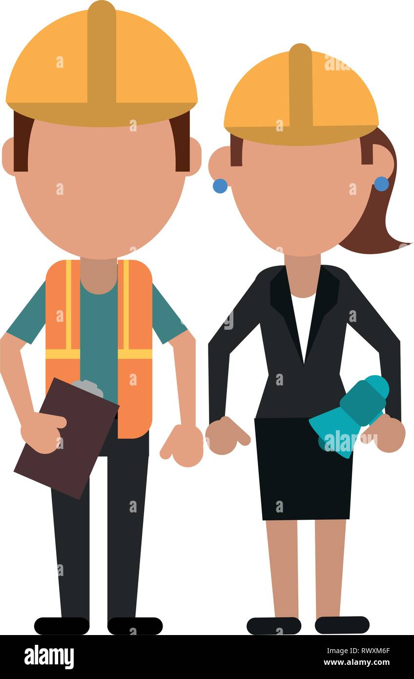 Construction workers avatars Stock Vector Image & Art - Alamy