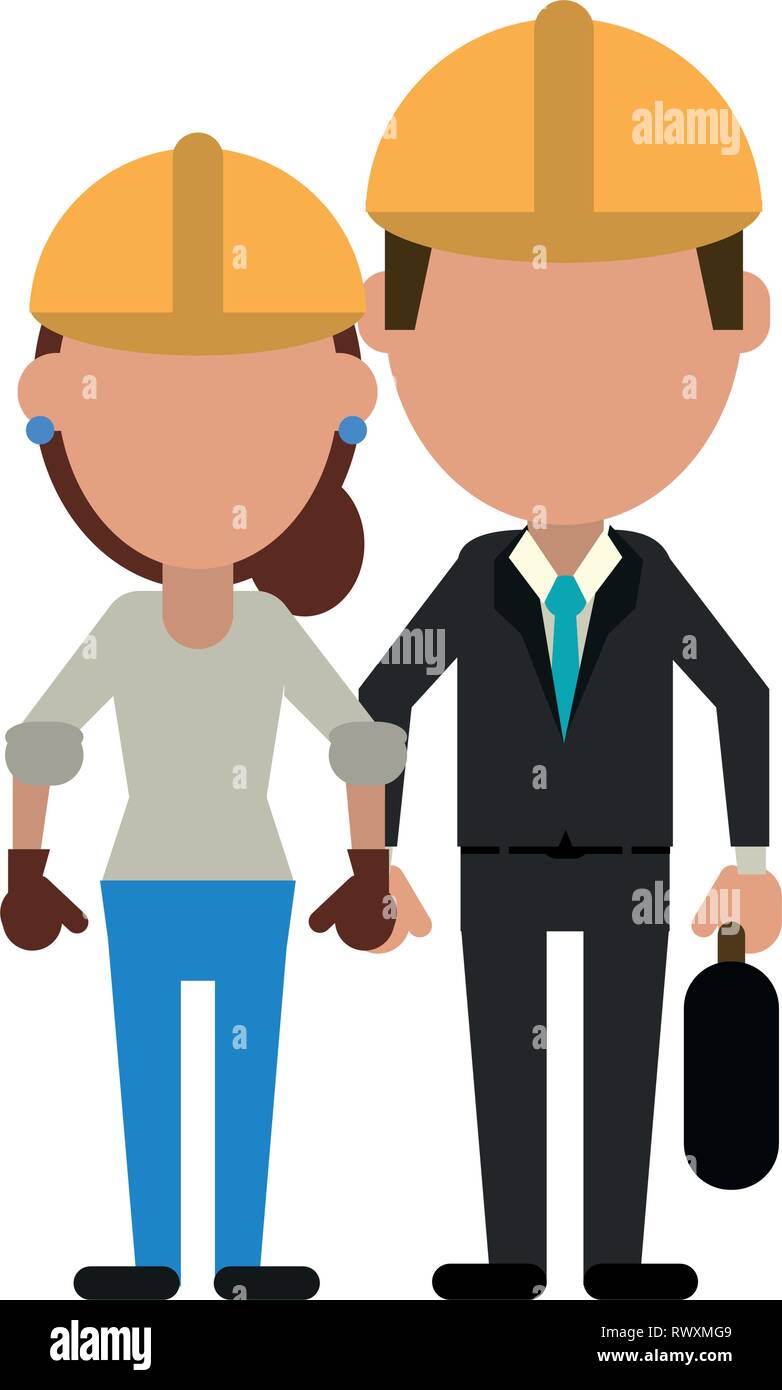Construction workers avatars Stock Vector Image & Art - Alamy