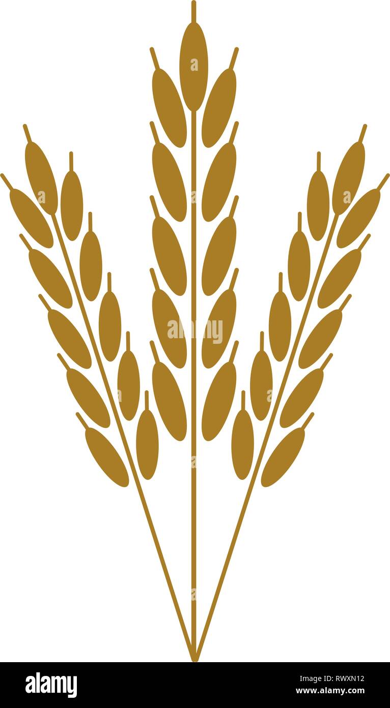 wheat natural food symbol Stock Vector Image & Art - Alamy