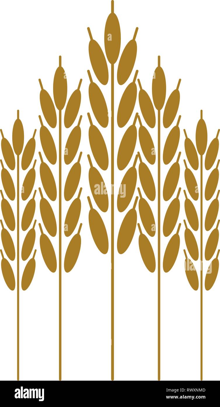 wheat natural food symbol Stock Vector Image & Art - Alamy