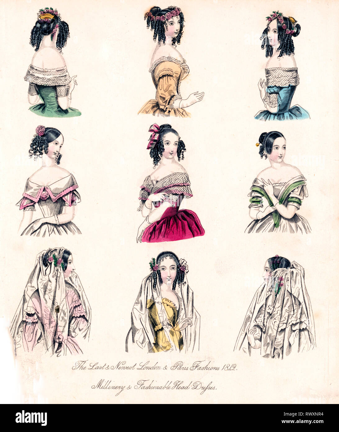 1840s fashion hi-res stock photography and images - Alamy