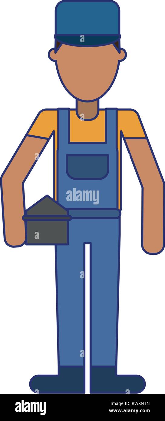 plumber with toolbox professional worker avatar Stock Vector Image ...
