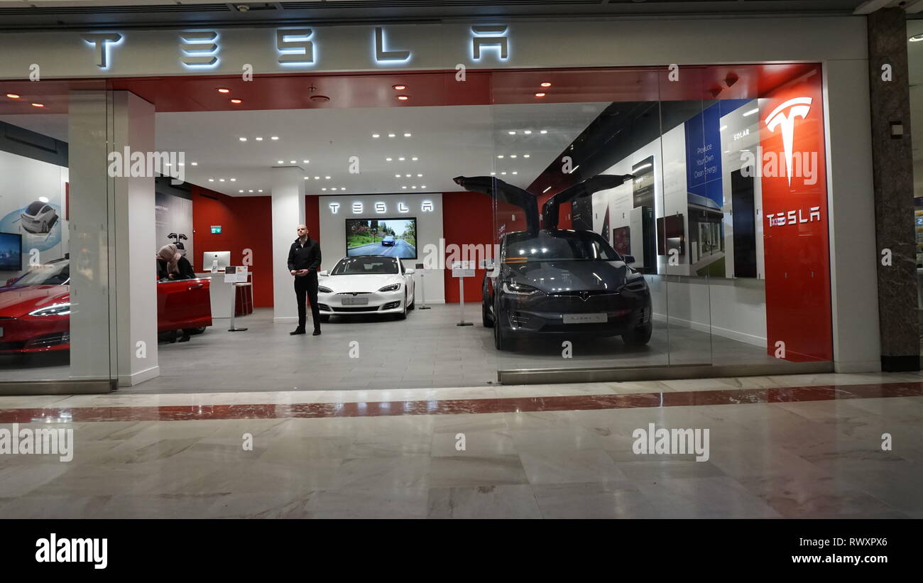 Tesla store in Brent Cross, London, United Kingdom Stock Photo - Alamy