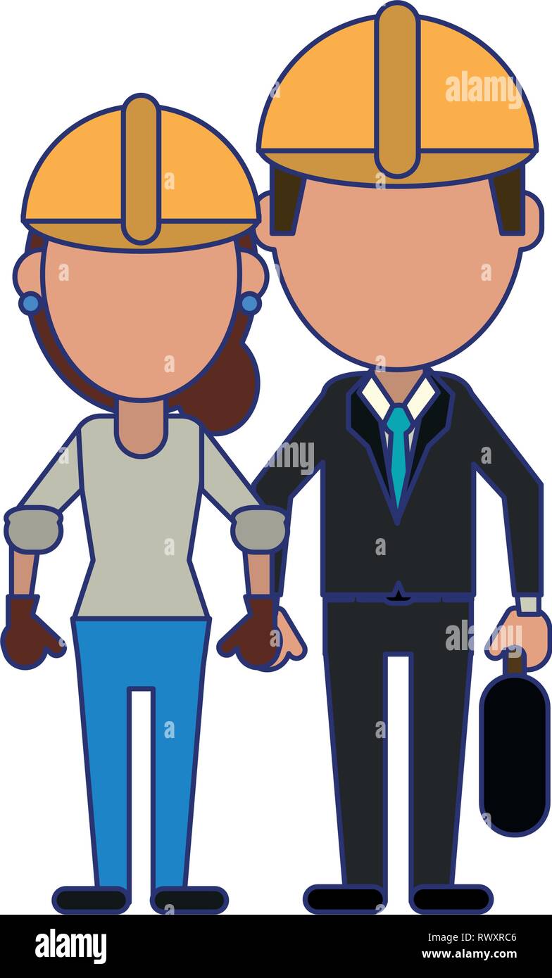 Construction workers avatars Stock Vector Image & Art - Alamy