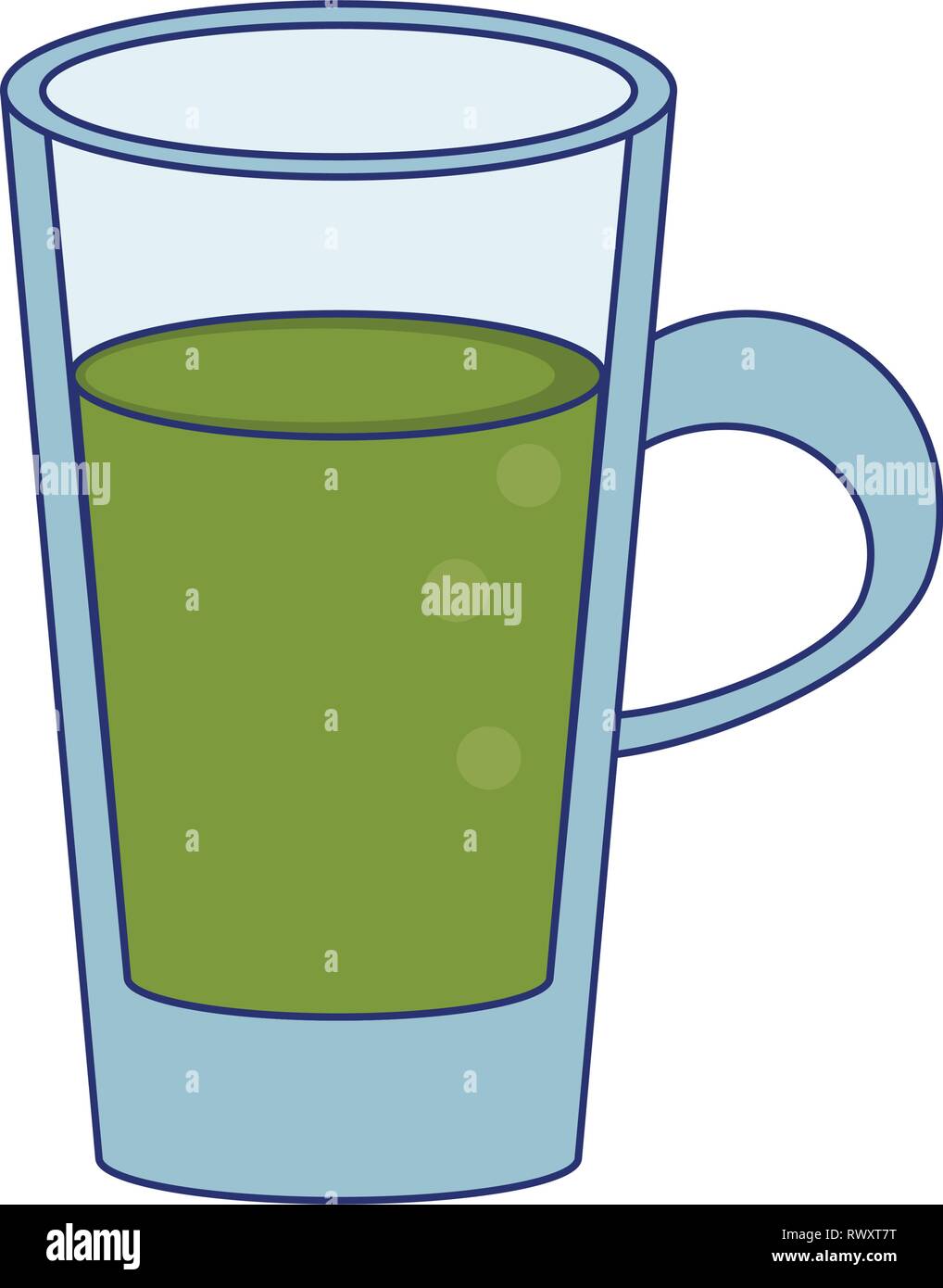 Detox juice glass cup Stock Vector Image & Art - Alamy