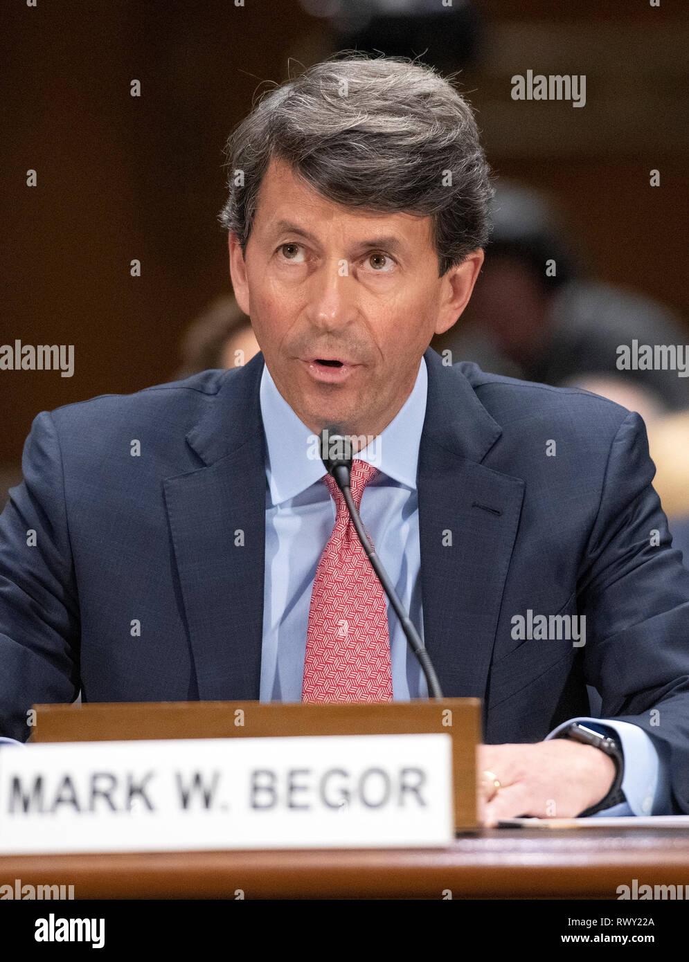 Washington, United States Of America. 07th Mar, 2019. Mark W. Begor ...