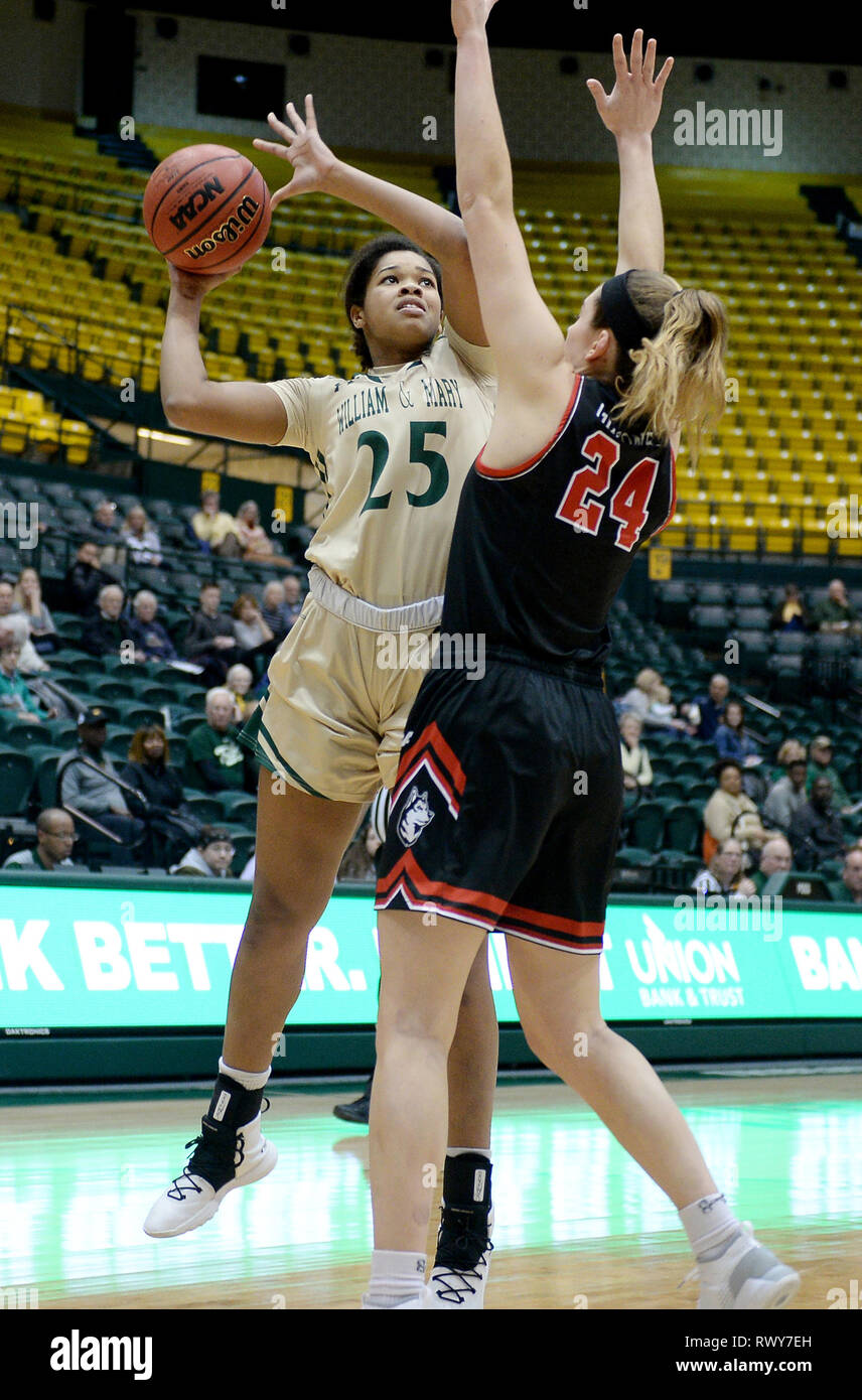 Williamsburg, VA, USA. 7th Mar, 2019. 20190307 - William and Mary ...