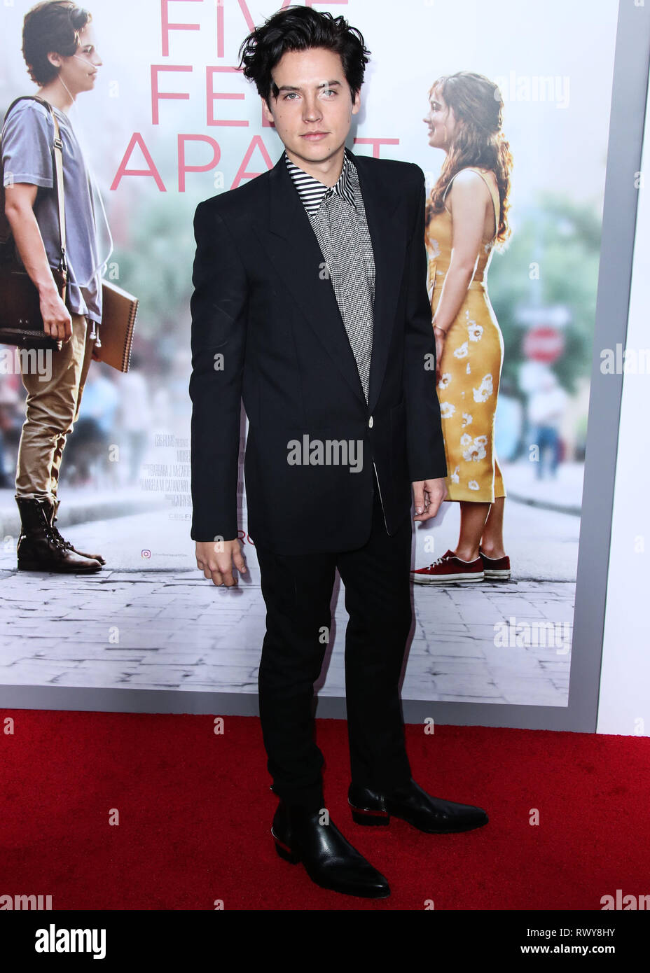WESTWOOD, LOS ANGELES, CA, USA - MARCH 07: Actor Cole Sprouse wearing ...