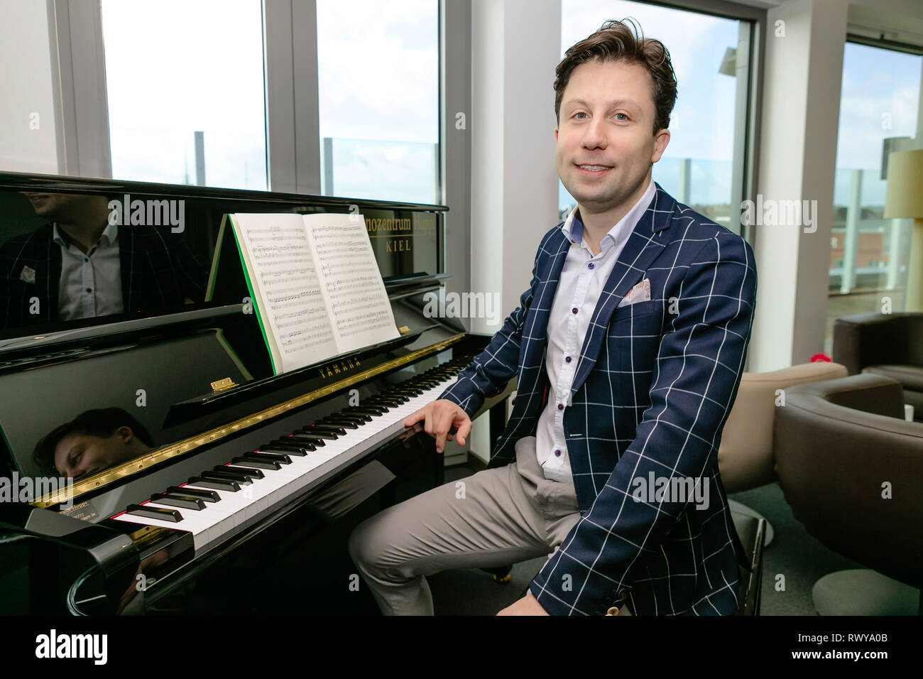 Kiel, Germany. 08th Mar, 2019. Benjamin Reiners, the new Music Director ...