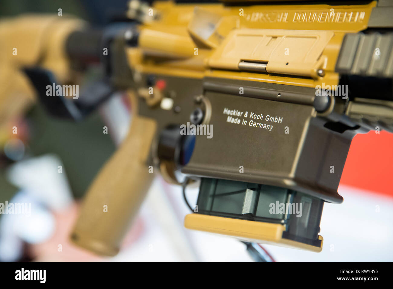 Nürnberg, Bavaria, Germany. 8th Mar 2019. A precision rifle of the type ...