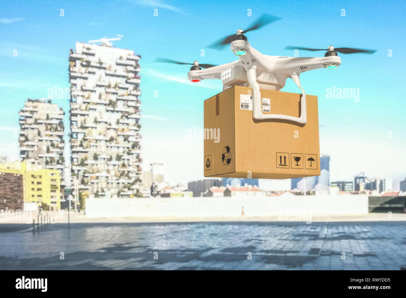 Unmanned delivery hi-res stock photography and images - Alamy