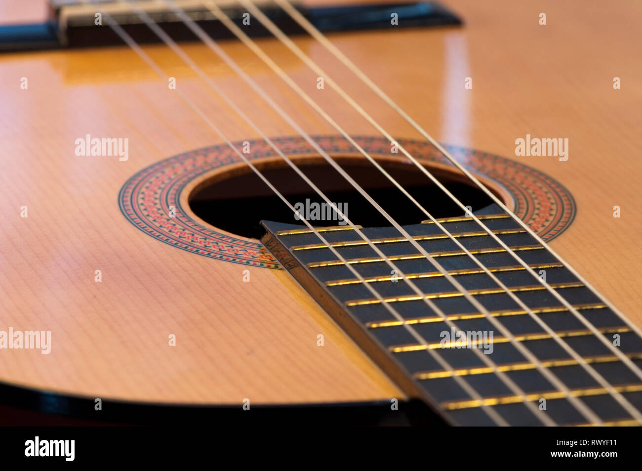 High resolution image. Classical acoustic guitar. Acoustic musical ...