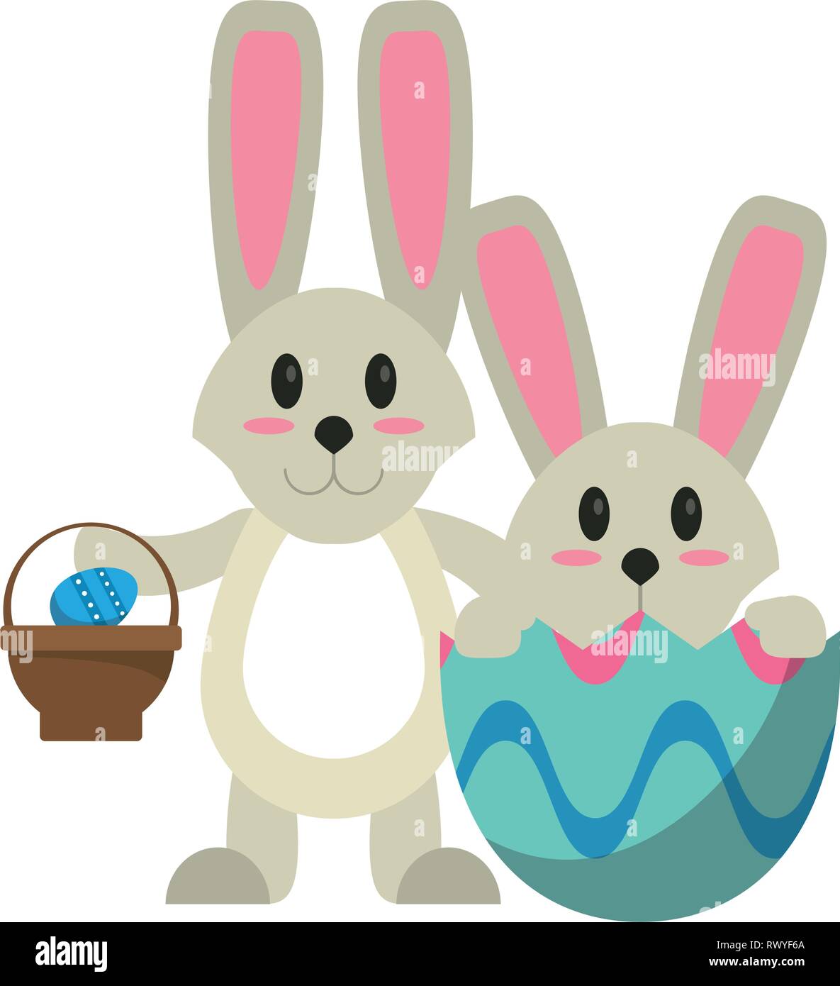 Easter Day Cute Cartoons Stock Vector Image And Art Alamy