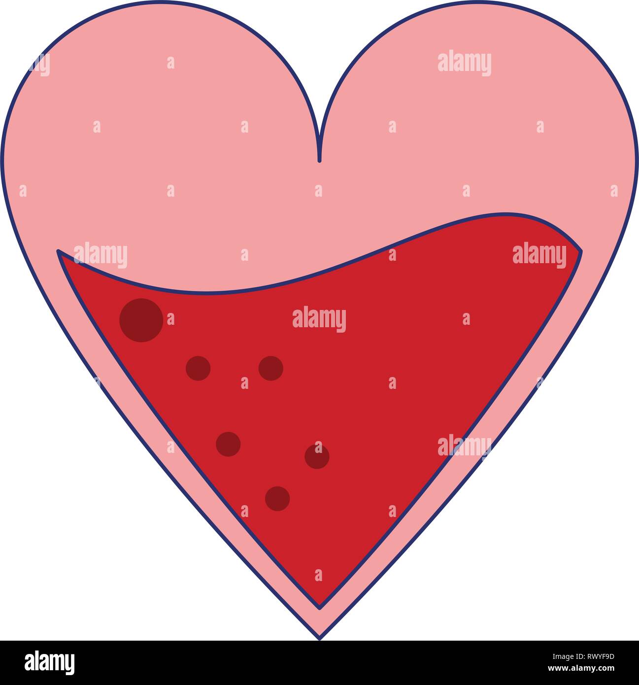 Heart with blood symbol Stock Vector Image & Art - Alamy